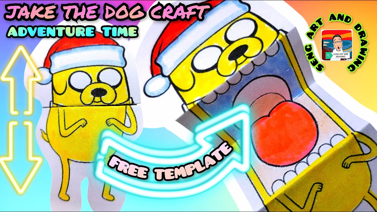 free printable cute jake the dog craft - cute adventure time crafts ...