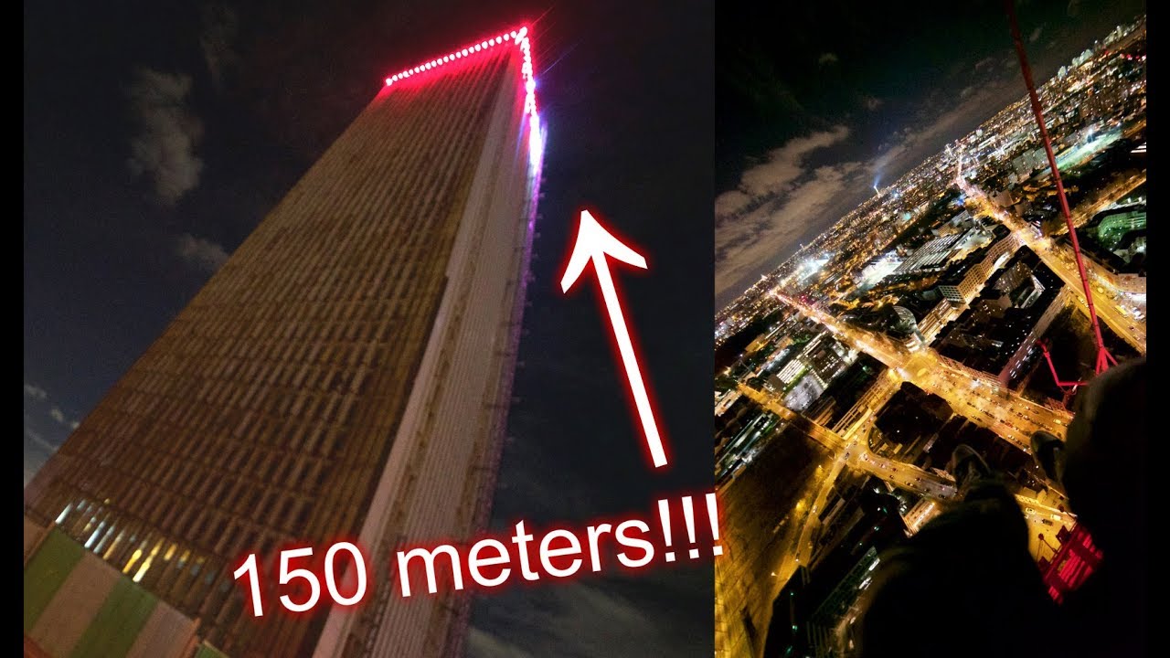ROOFTOPPING A 150M SKYSCRAPER IN PARIS!!! - YouTube