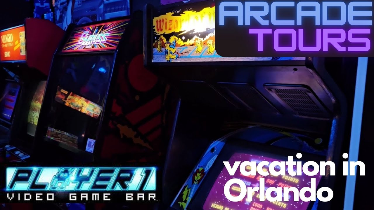 Player 1 Video Game Bar Arcade Tour in Orlando, FL! - YouTube
