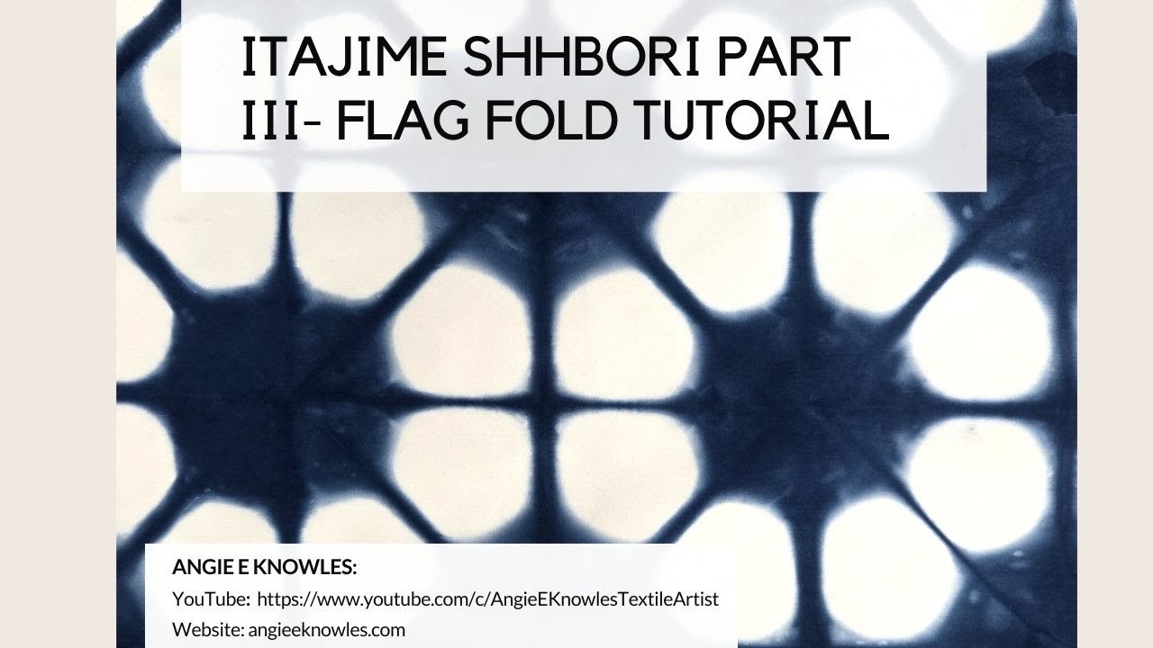Itajime Shibori Part III - Flag Fold Tutorial - YouTube