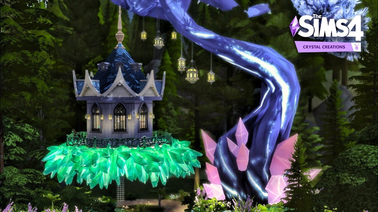 THE SIMS 4 | CRYSTAL TREE HOUSE | The Sims 4 | Speed Build | No CC ...