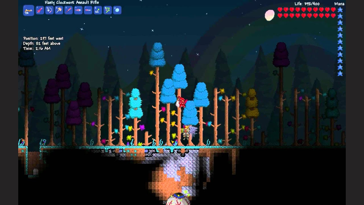 Terraria Gameplay - The Zebra Brotherhood Strikes Again - Eye of Ctulhu ...