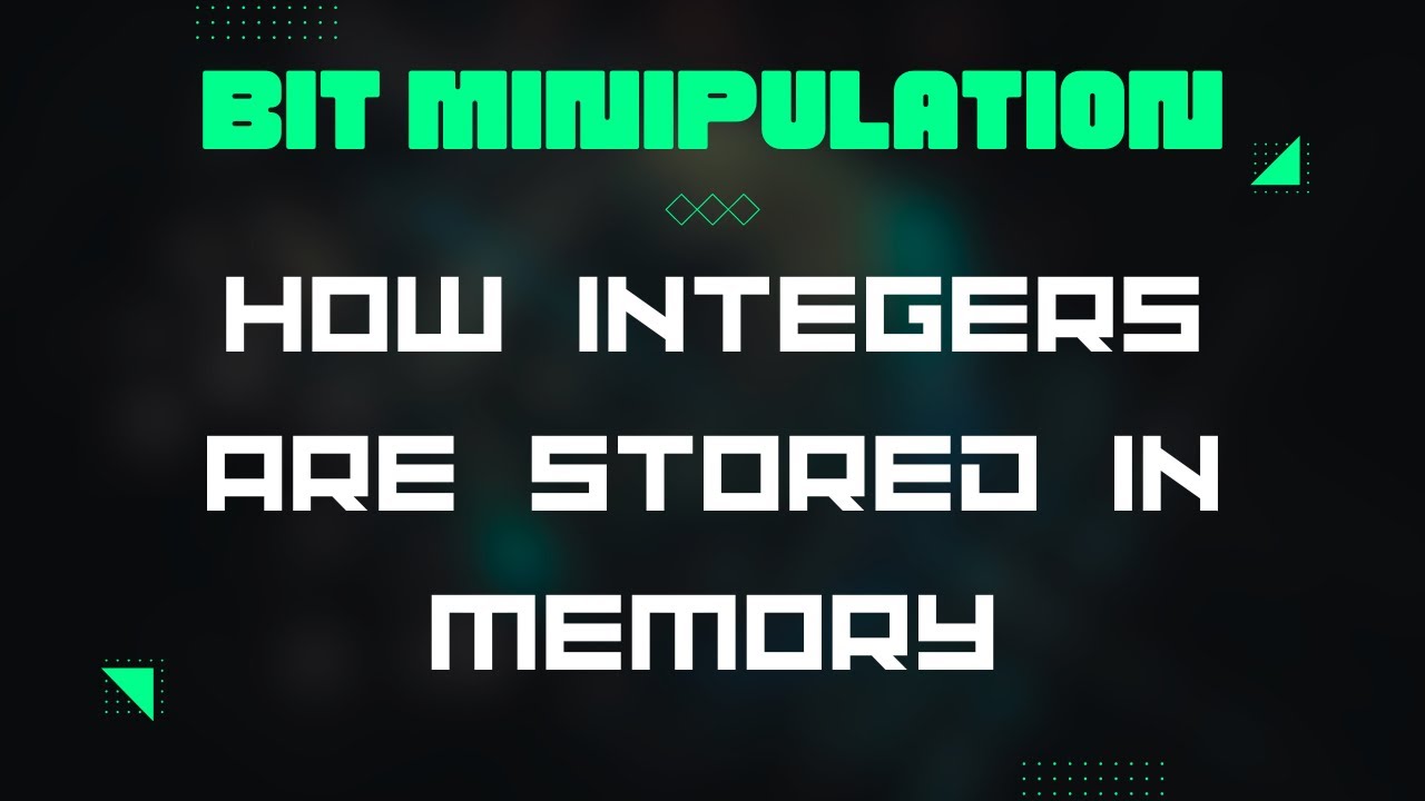 How integers are stored, Integer literals, index of bit and I/O - YouTube
