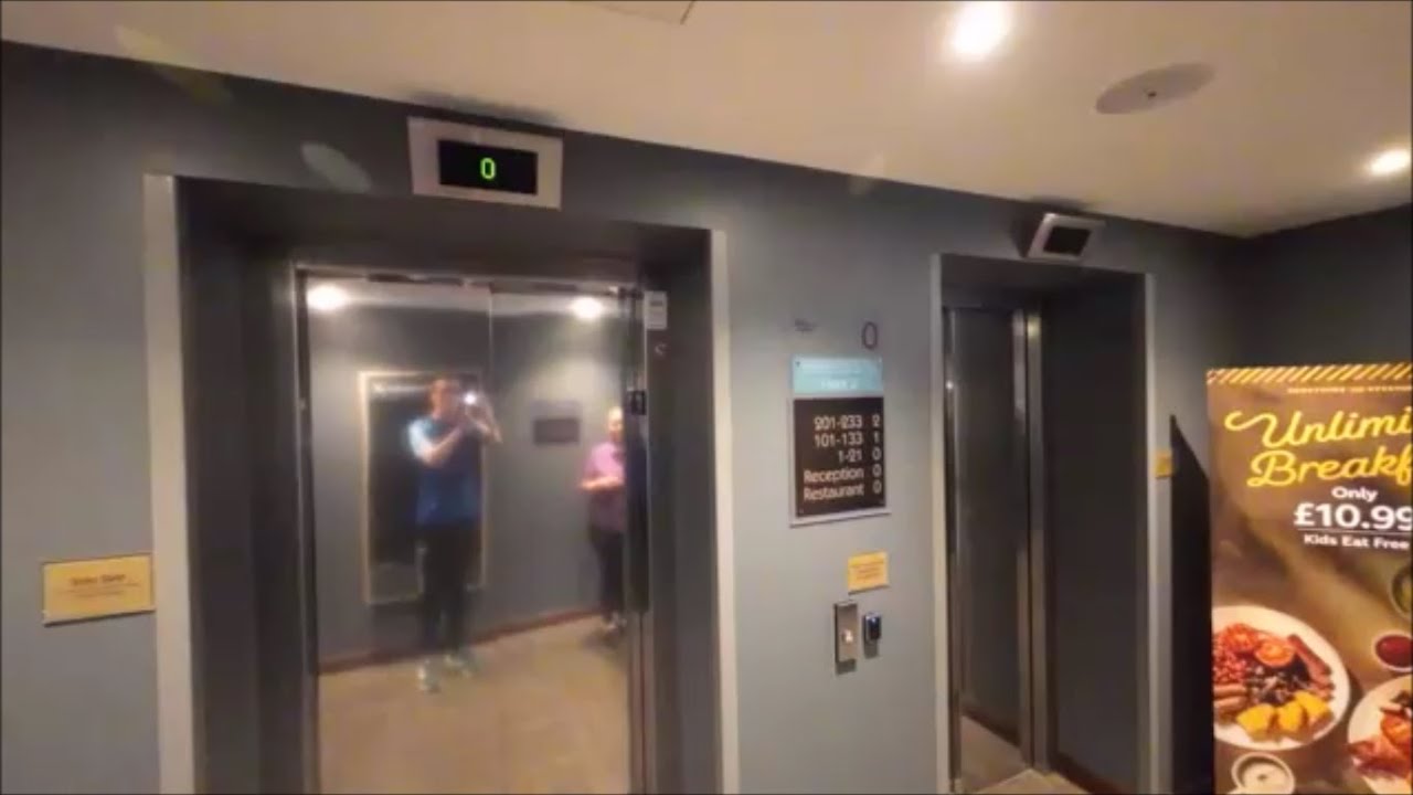 Premier Inn lifts @ Faversham - YouTube