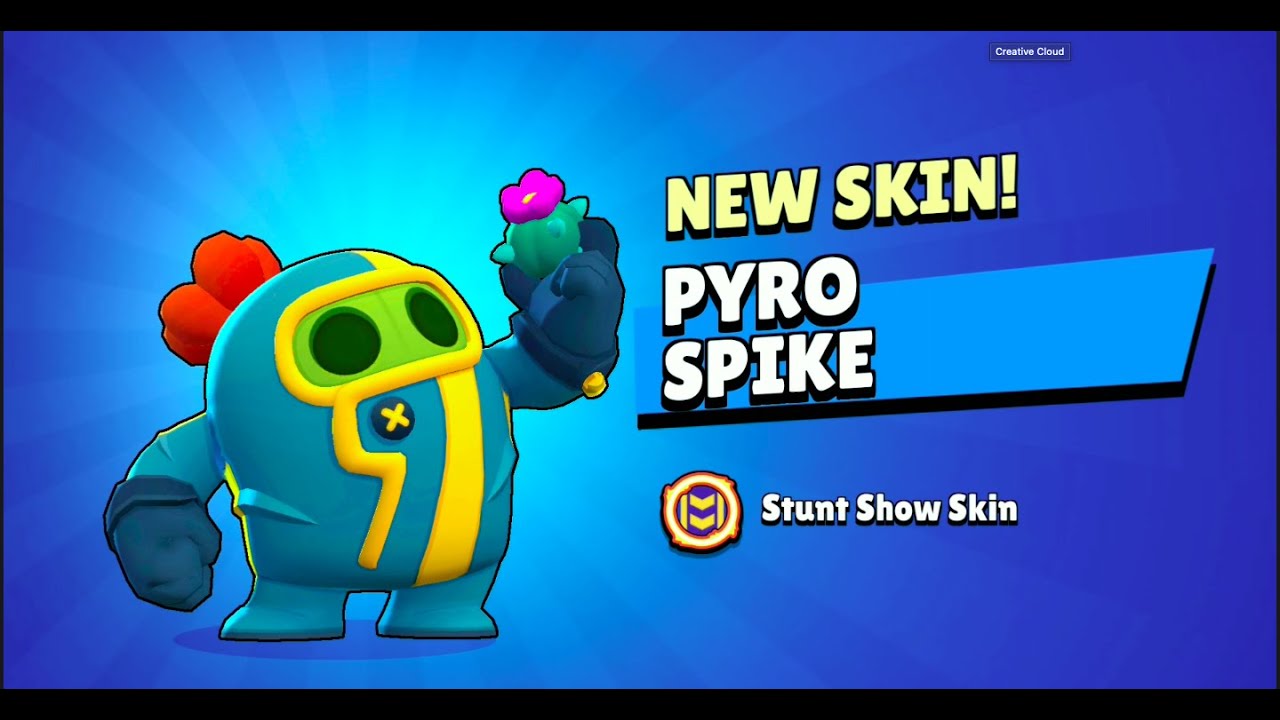 NEW SKIN PYRO SPIKE! BRAWL STARS THANKS - YouTube