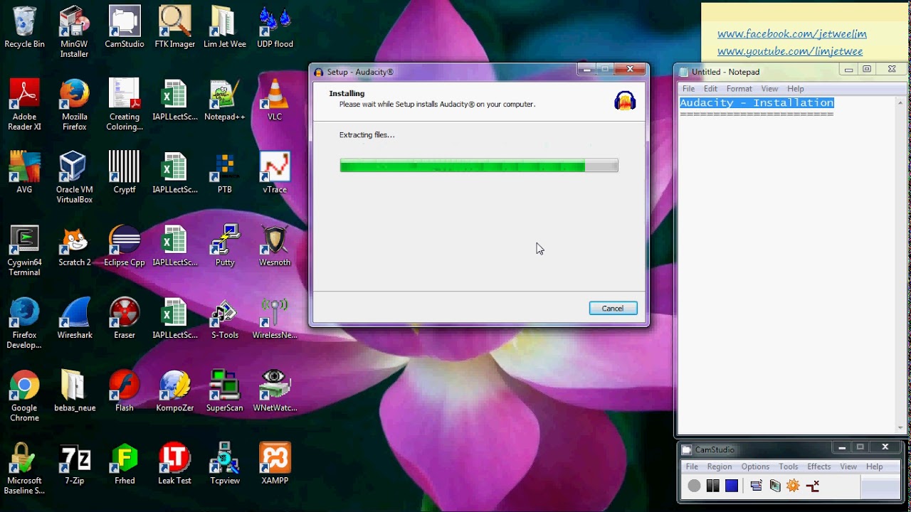 Audacity Audio Software - Installation - YouTube