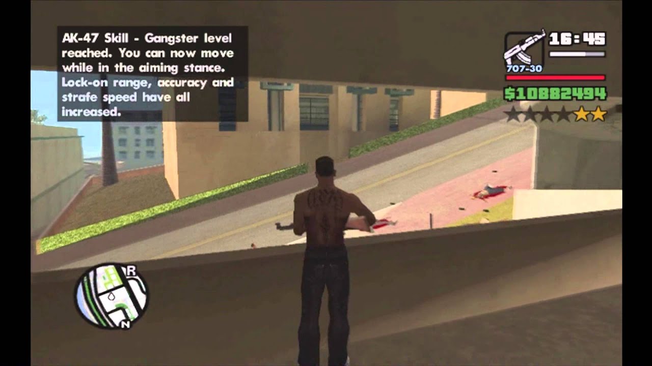 GTA San Andreas Weapons 10 AK 47 Hitman Level - YouTube