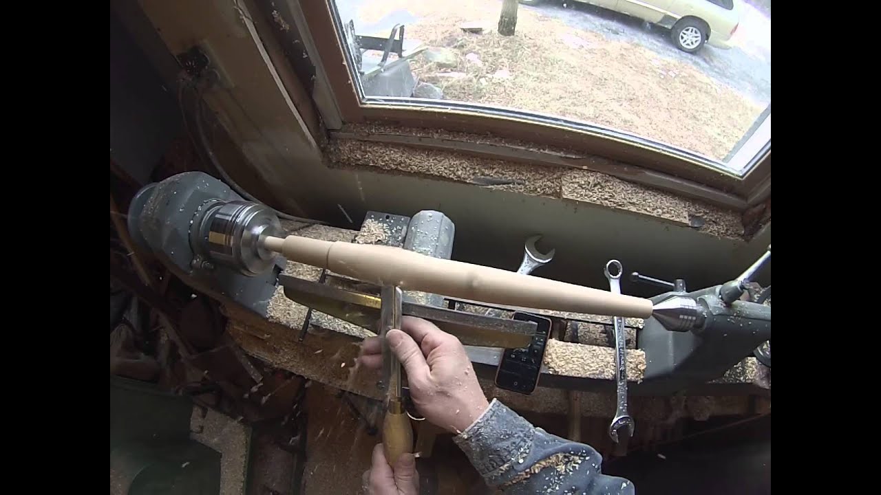 windsor chair leg turning - YouTube