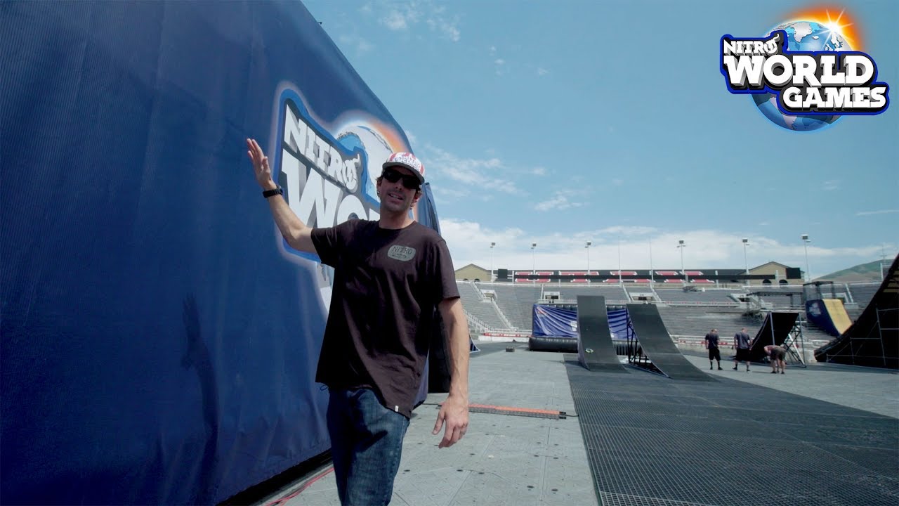 Travis Pastrana Gives a Ramp Tour at Nitro World Games 2017 - YouTube