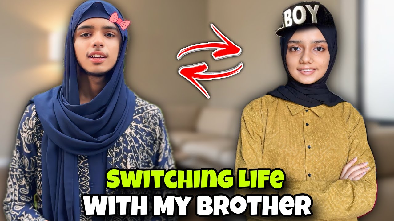 SWITCHING MY LIFE WITH MY BROTHER FOR 24 HOURS !! - YouTube