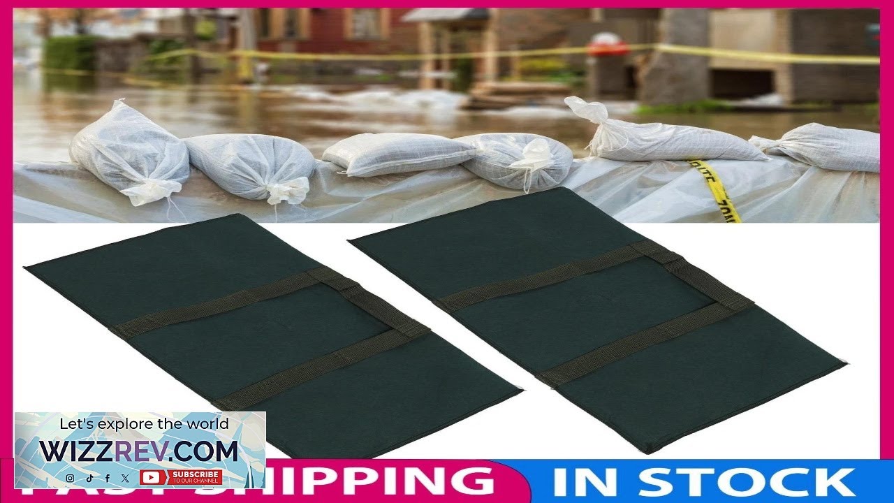 Flood Barriers Water Absorbent Resin 2PCS Self Expanding Flood ...