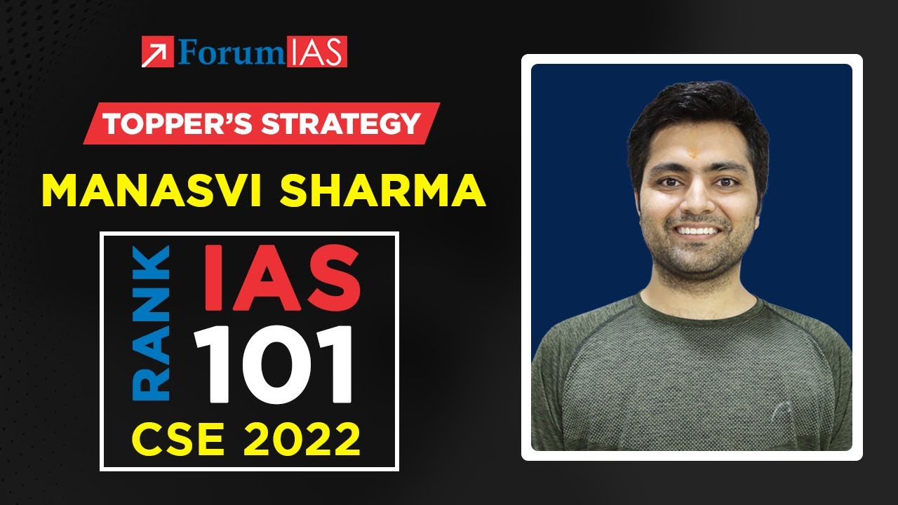 Manasvi Sharma (ForumIAS Foundation Student) | IAS Rank 101| Topper's Strategy - YouTube