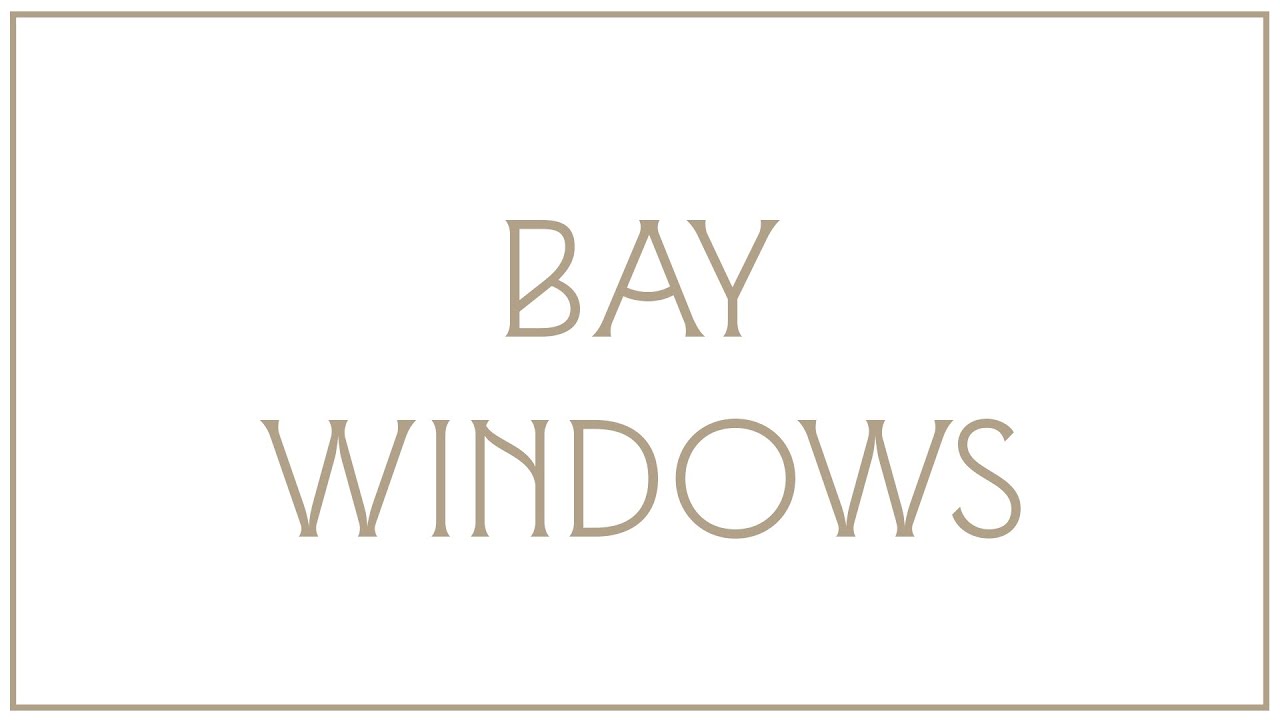 Traditional Architecture Basics : What is a Bay Window? - YouTube
