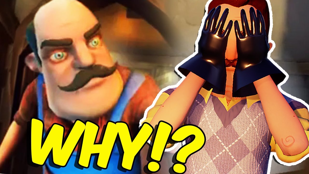 WHY IS THE NEIGHBOR BALD!? | HORRIBLE HELLO NEIGHBOR RIP OFF - YouTube