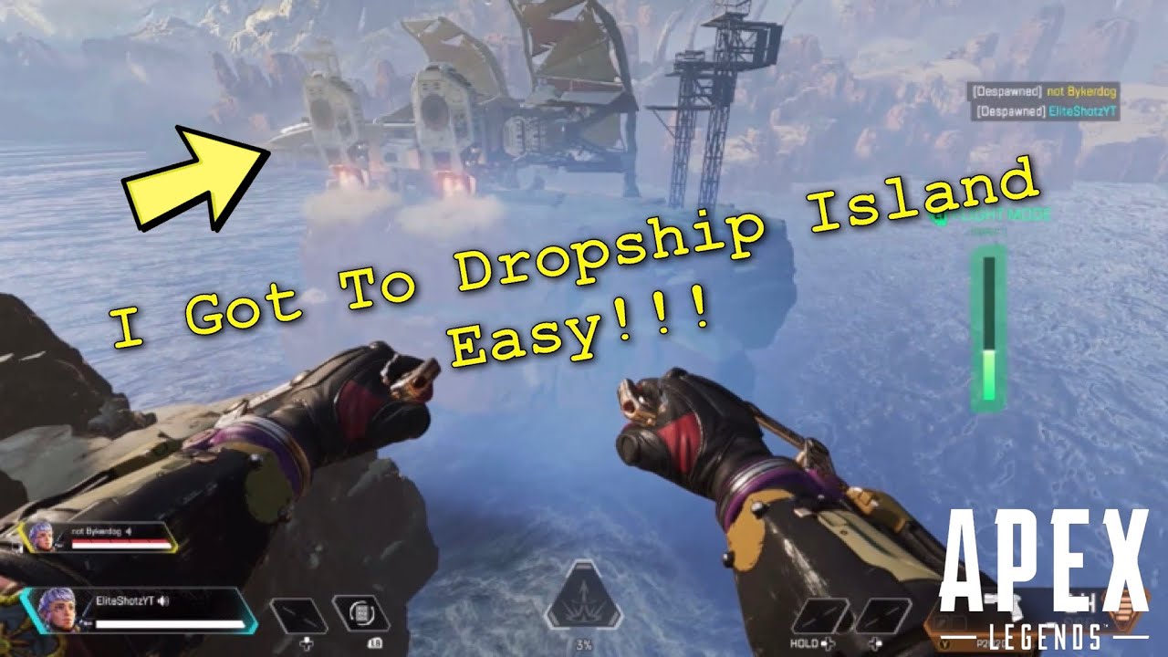 EASIEST WAY To Get To The DROPSHIP ISLAND - Apex Legends Season 10 ...