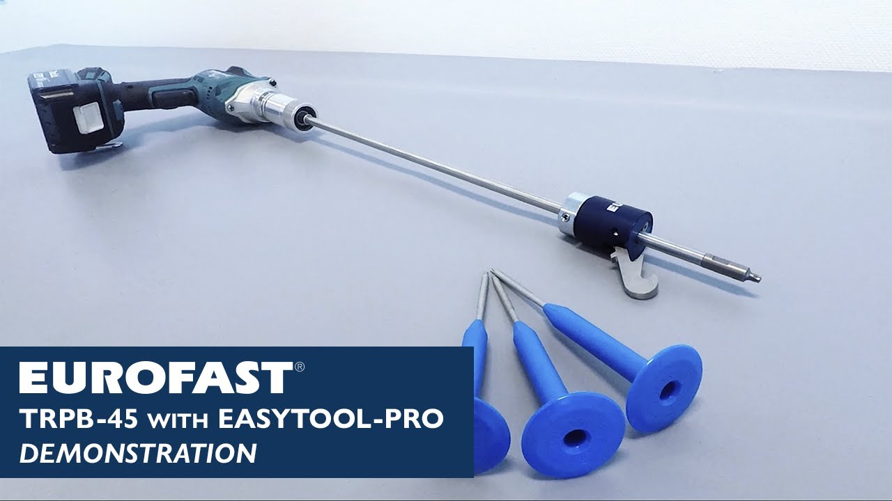 Mechanical fixing of the Eurofast TRPB-45 with the Eurofast Easytool ...