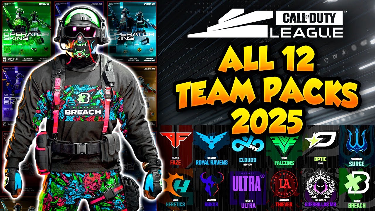 BO6 CDL Skins - All 12 Team Packs Showcase (Call of Duty League 2025 ...