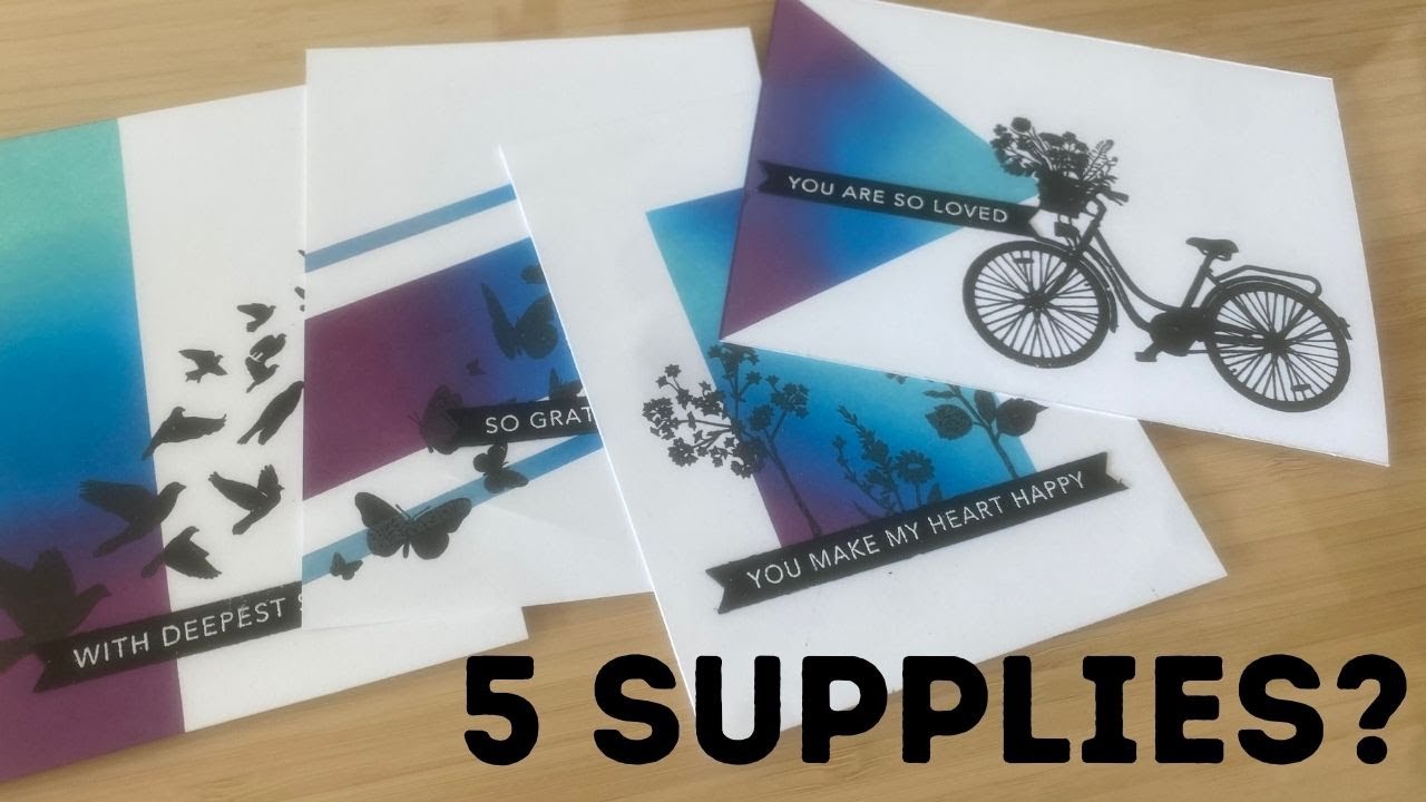 Can it be this SIMPLE? 5 Supply Cards for YOU to TRY! - YouTube