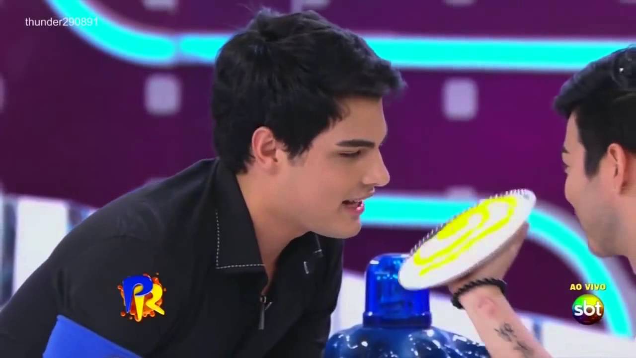 Handsome Guy Gets Pied - YouTube