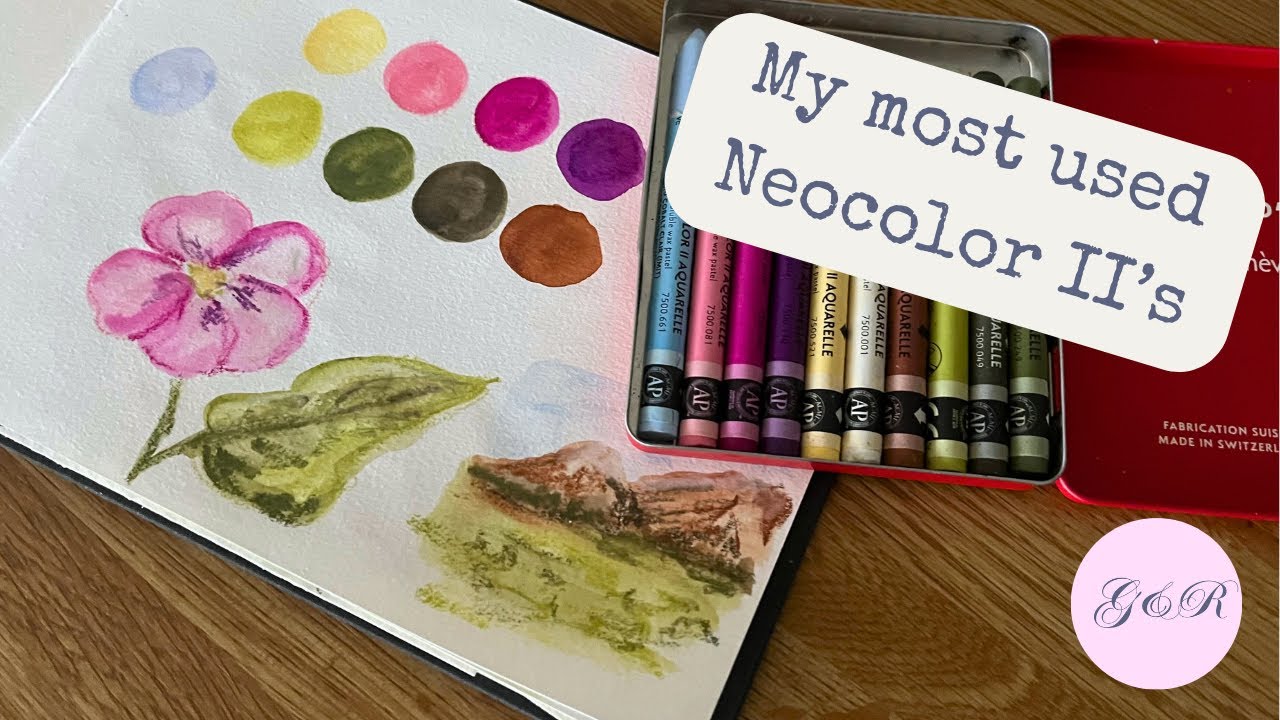 My most used Neocolor II crayons - swatching and sketching with my top ...