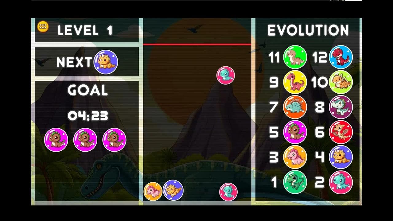 Dino Fusion Bubble Evolution | Full Game Walkthrough | No Commentary - YouTube