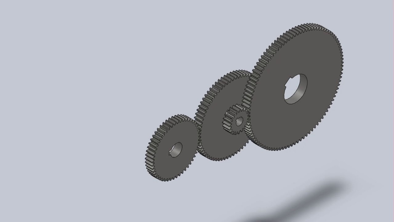 Gearbox Animation Solidwork - YouTube