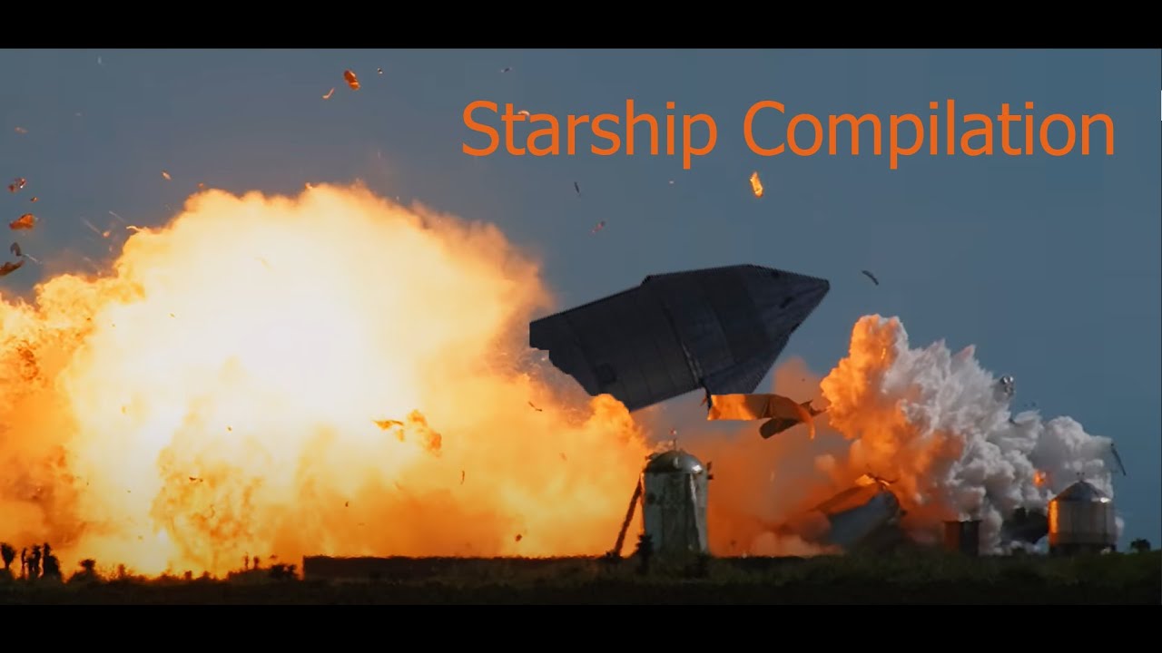 Starship crash compilation - YouTube