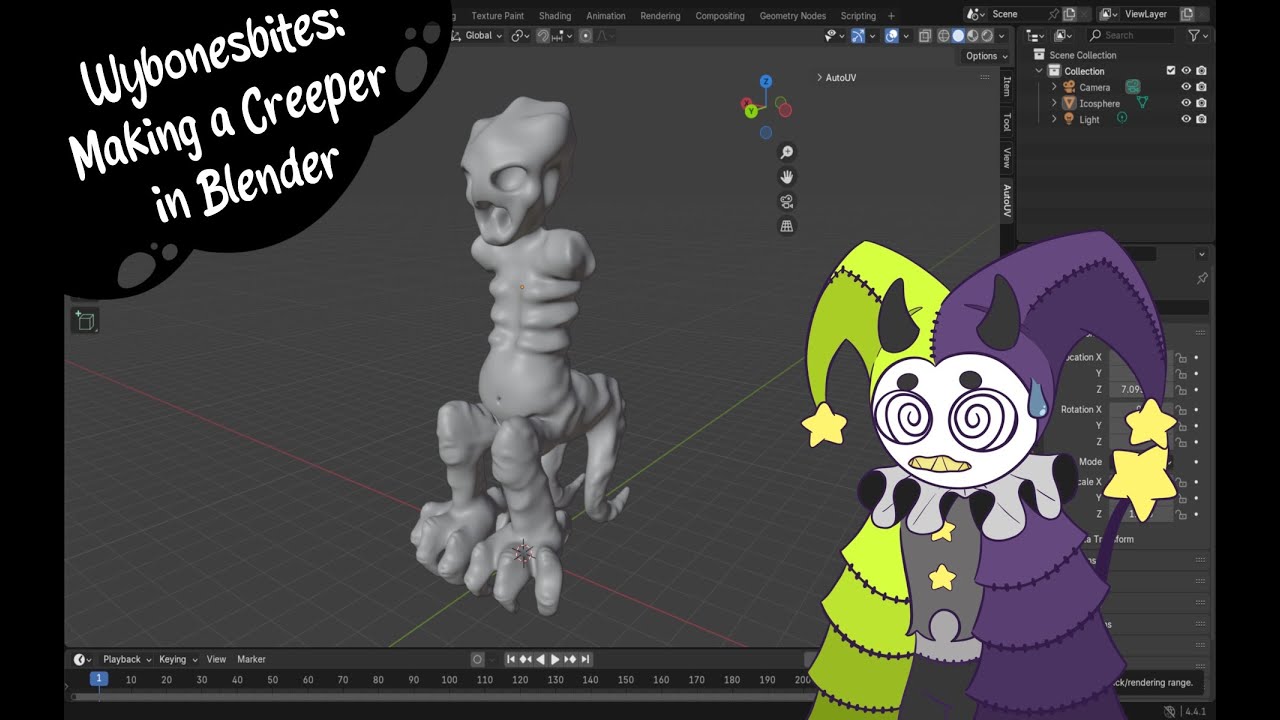 Making a Creeper in Blender - YouTube