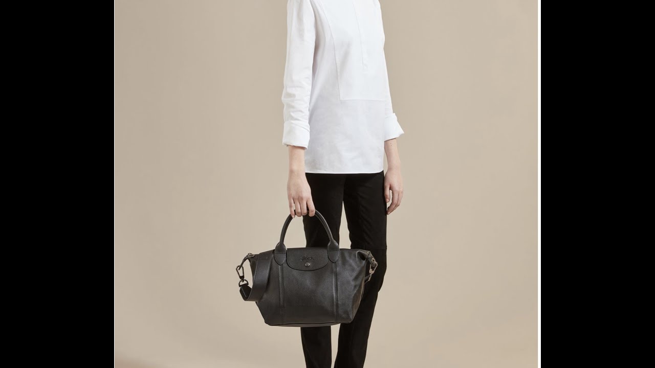 Longchamp Cuir New Black Unboxing and Review - YouTube