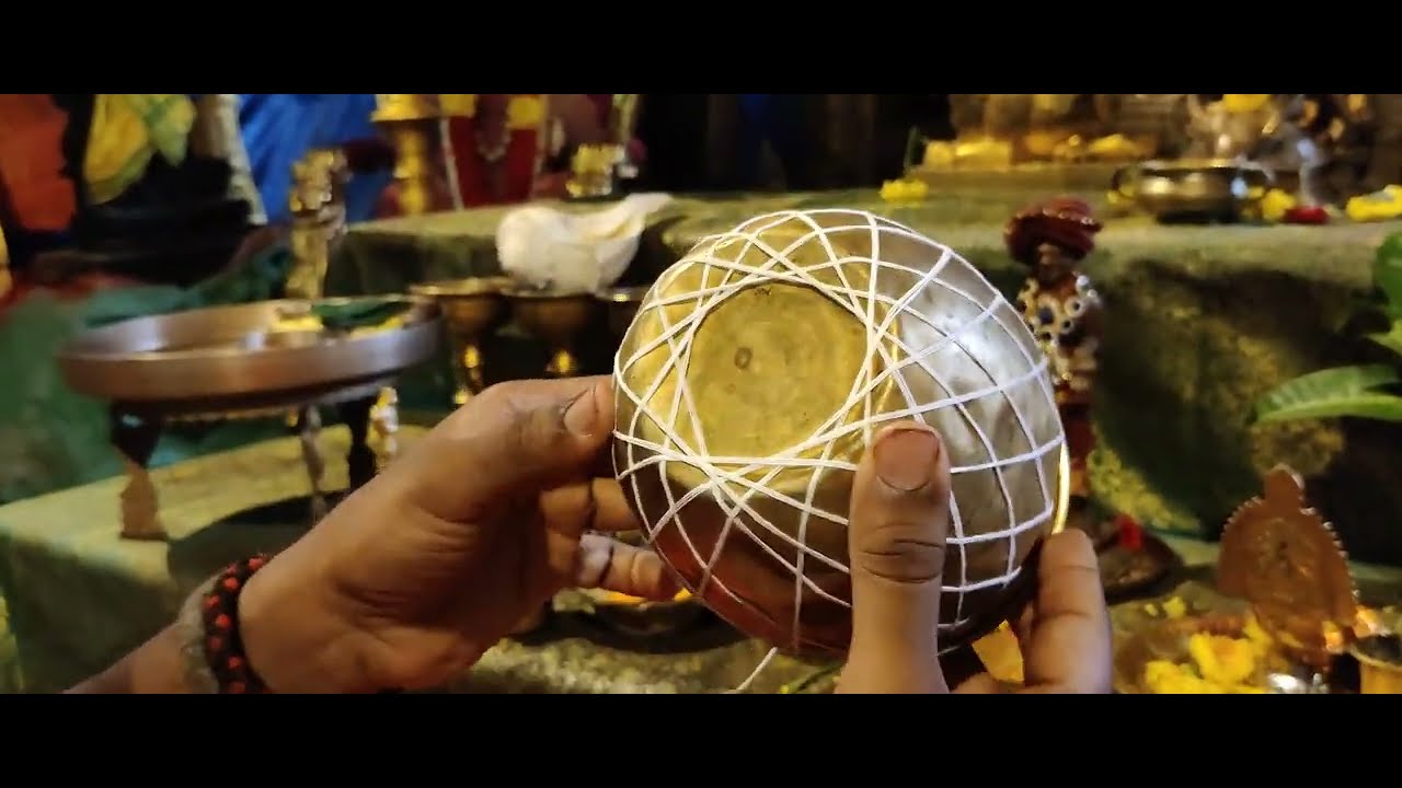 How To Tie Thread For Kalasha | Hindu Ritual - YouTube