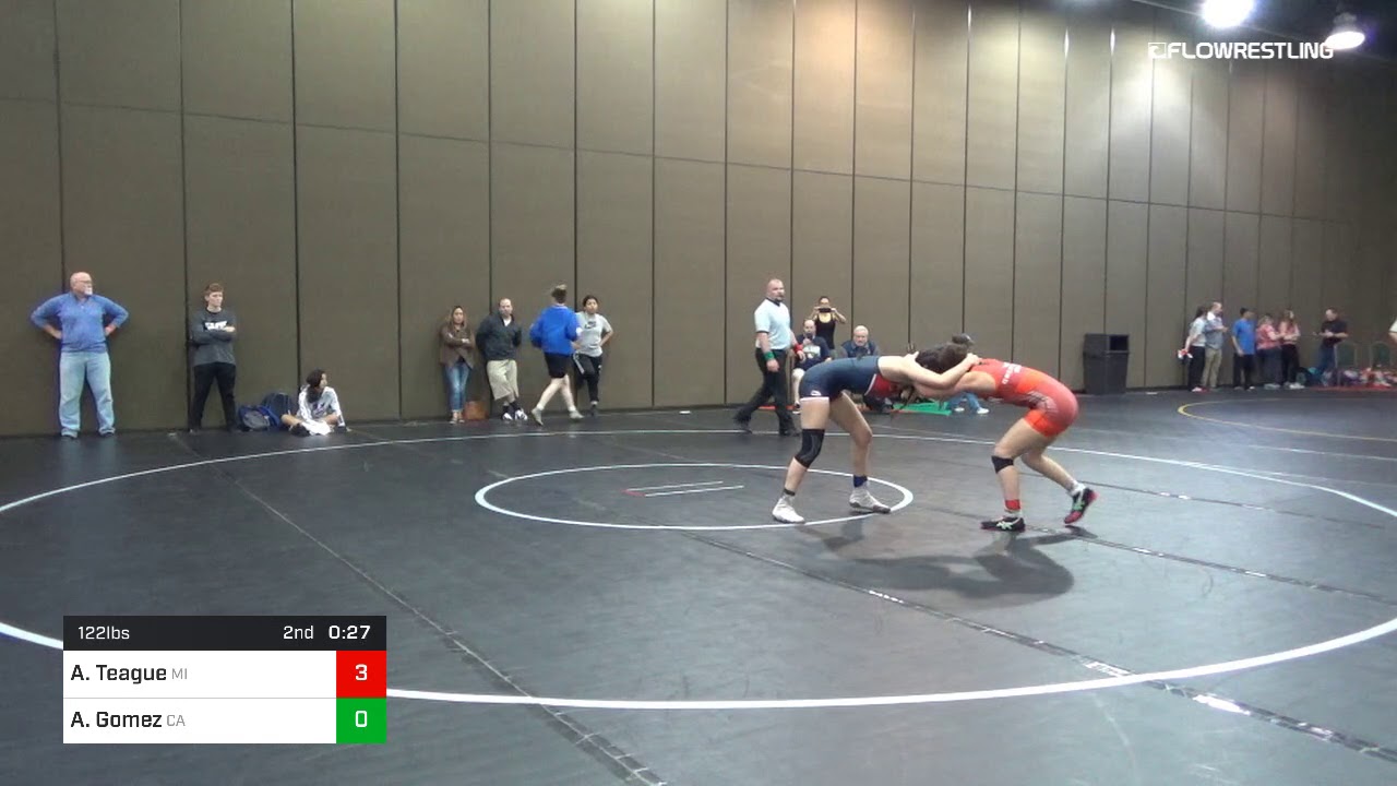 122 Lbs Round Of 64 Autumn Teague Team Michigan Vs Aleena Gomez Team ...