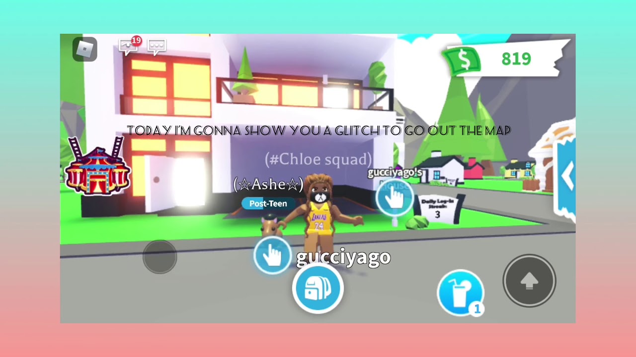 How to glitch out the map in adopt me :)😦watch intill the end to find ...