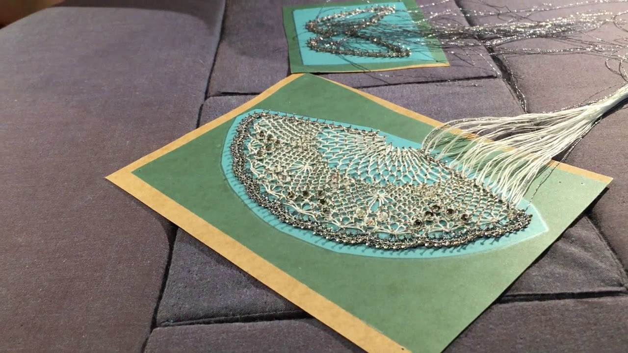 The Craft Corner - How to Stiffen Handmade Bobbin Lace - YouTube