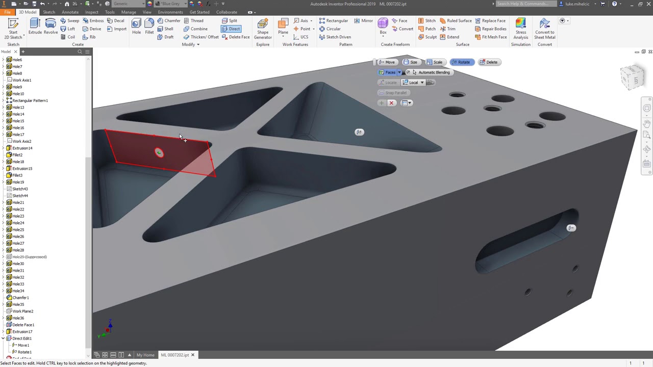 What's New in Inventor 2019: Improved Part Modeling - YouTube