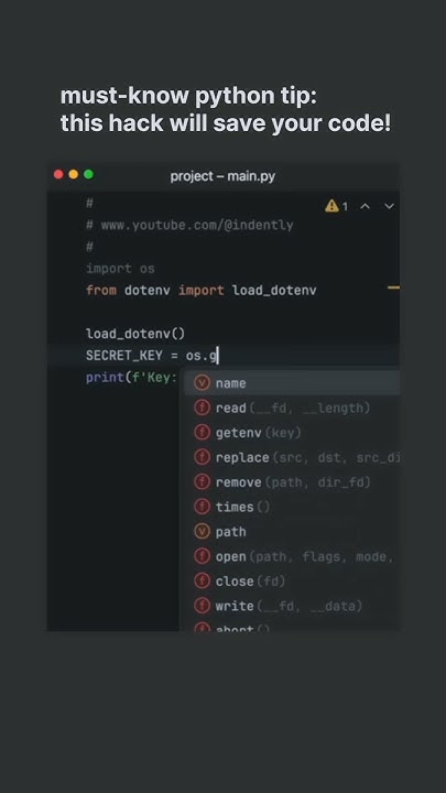 Dont Do This 👎 Adding Sensitive Data In Python Codingtips Python Pythonprogramming 