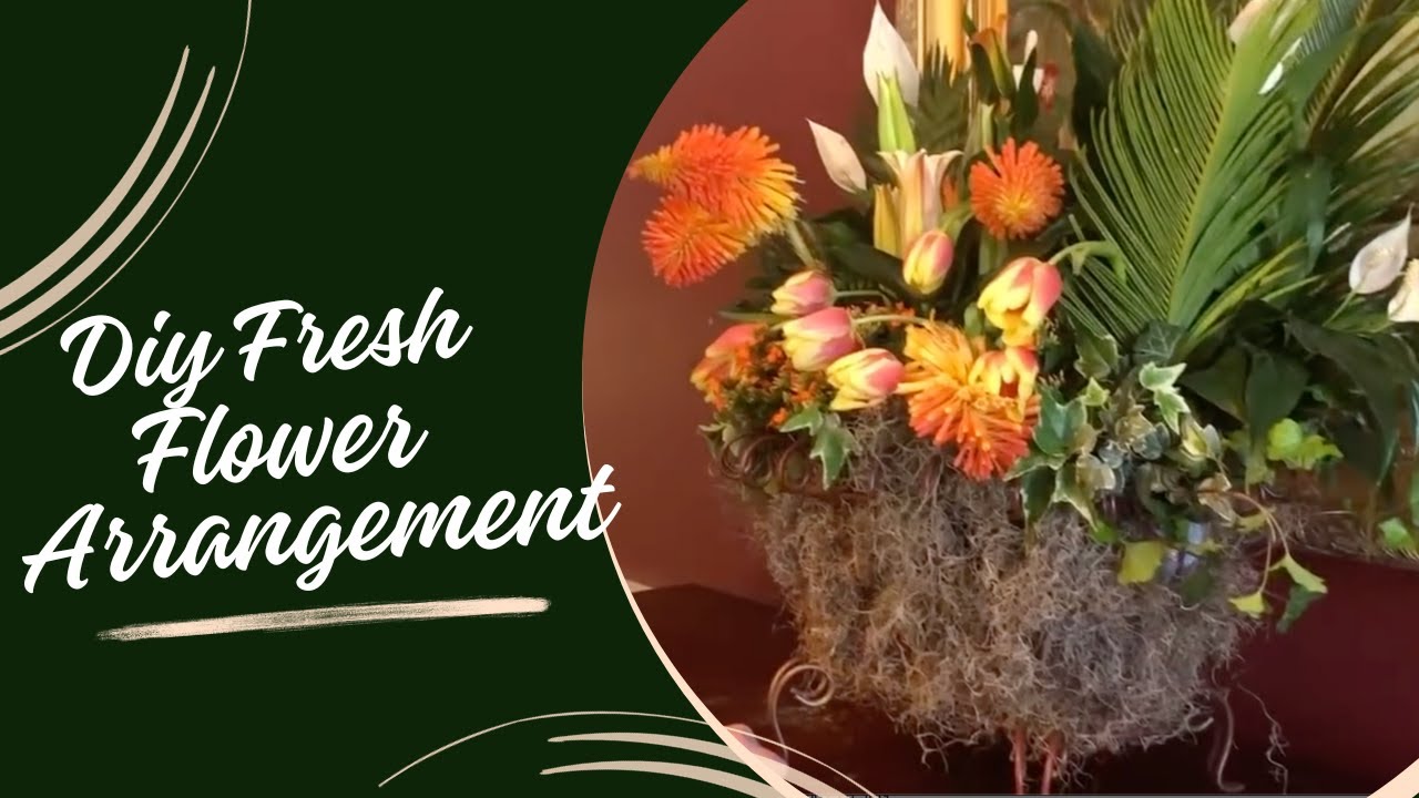 DIY Fresh Flower Arrangement | Home with the Halsteads - YouTube