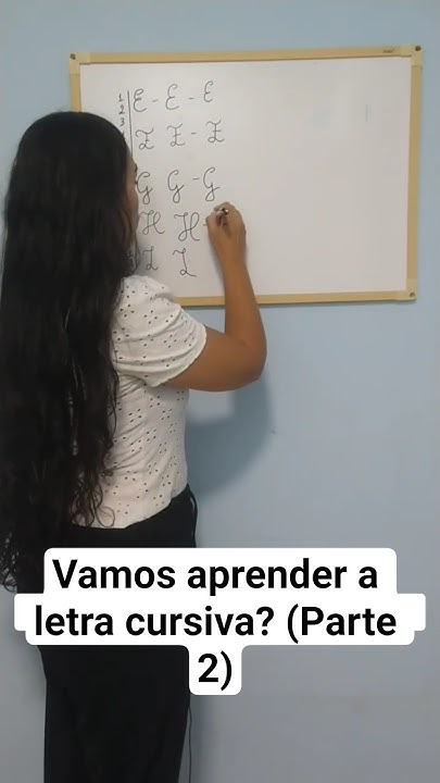Vamos aprender a letra cursiva maiúscula? (parte 2) #letracursiva # ...