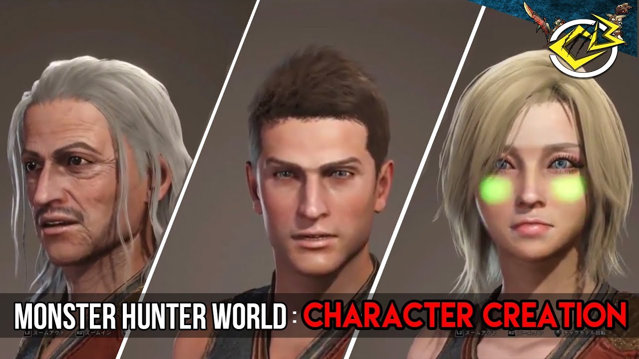 Monster Hunter World - INDEPTH LOOK AT CHARACTER CREATION ...