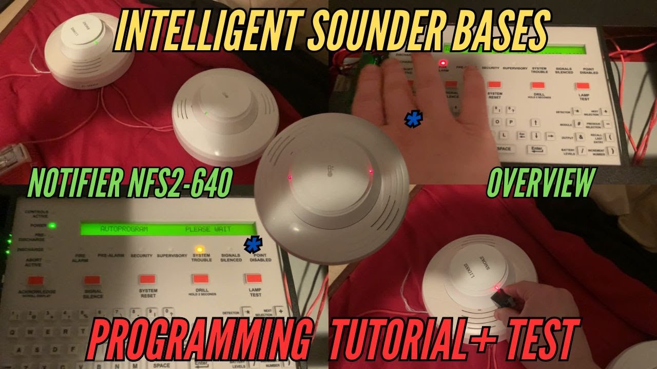 Fire Alarm Intelligent Sounder Bases Programming Tutorial on Notifier ...