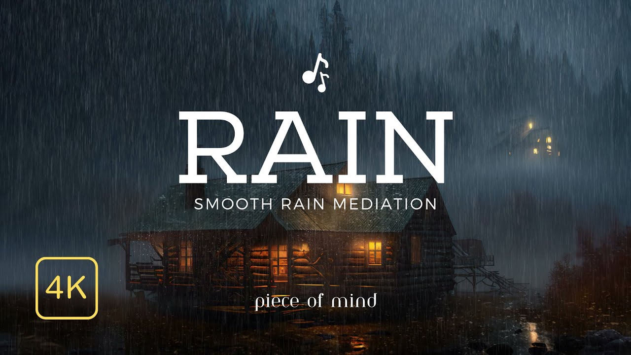 4K Rain Meditation: How Fast Can You Fall Asleep?, Smooth Rain, Beat ...