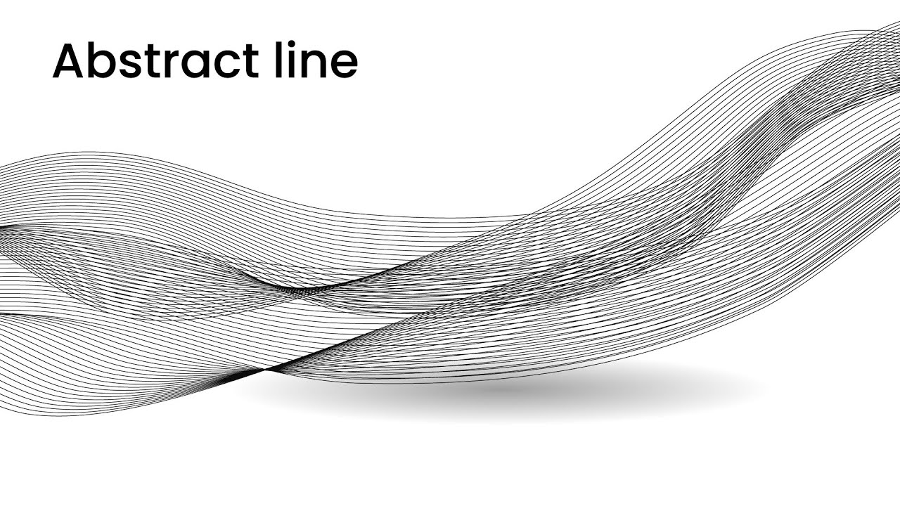 How to Create Abstract Line Background in Adobe Illustrator - YouTube