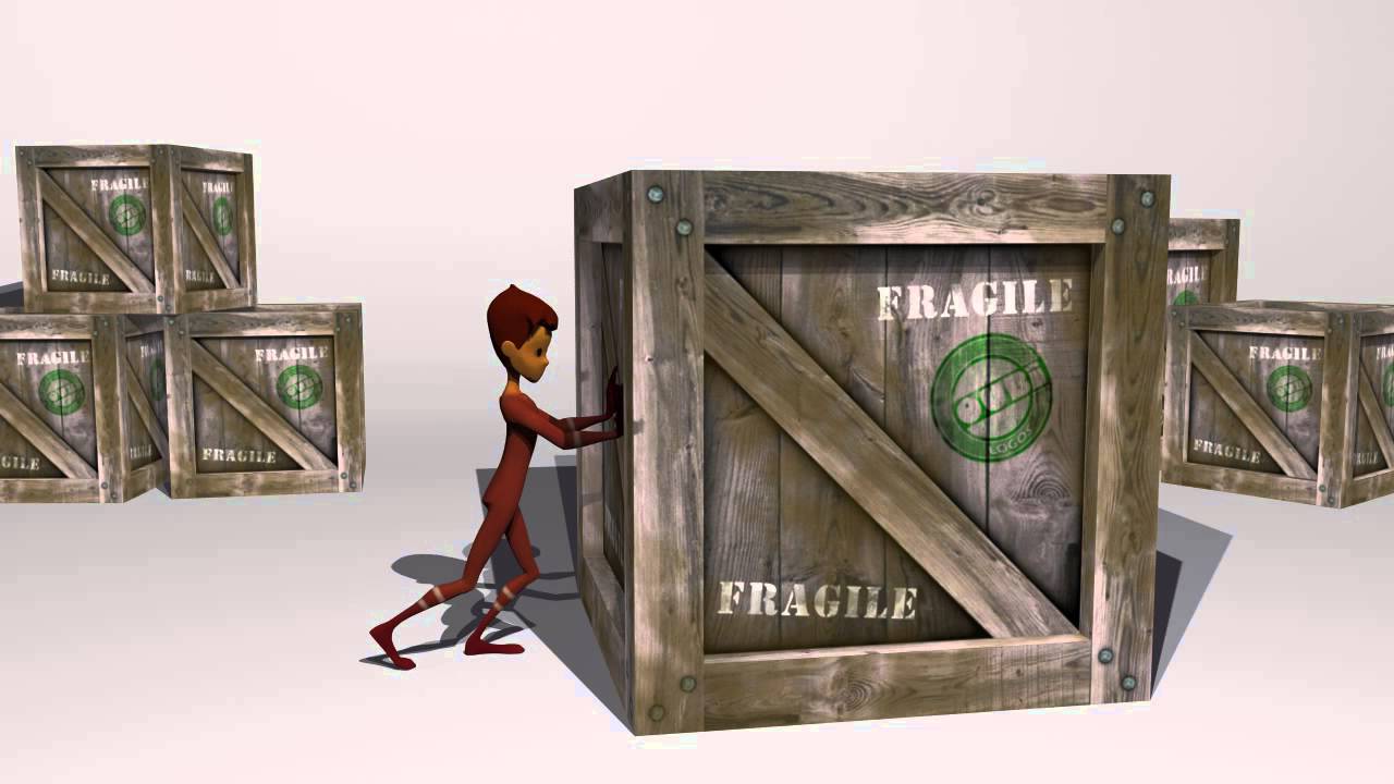 3D Push Animation - YouTube