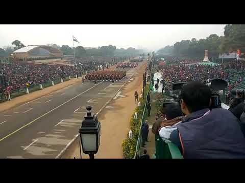 Republicday parade 2018 Artillery contingent drill