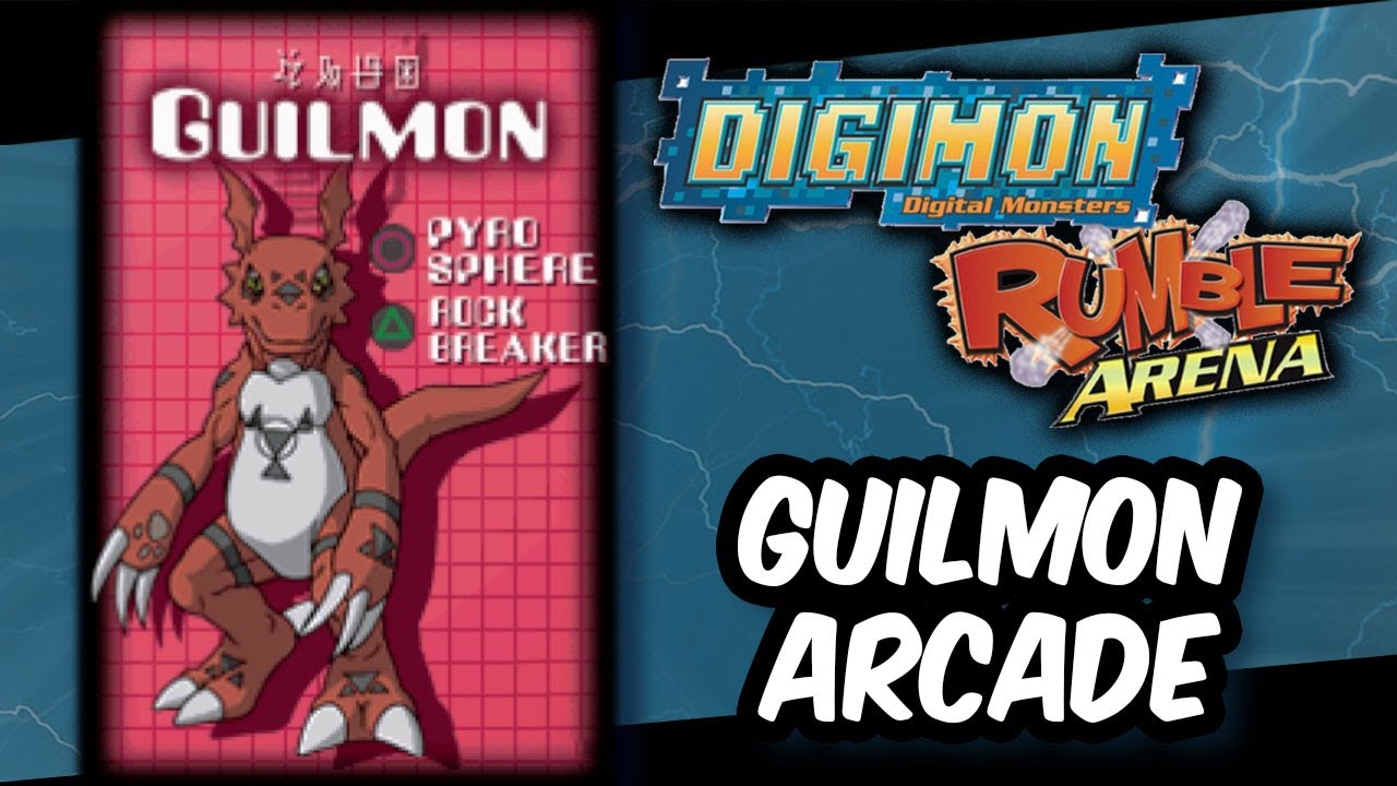 Digimon Rumble Arena GUILMON Arcade | Digimon Gameplay - YouTube