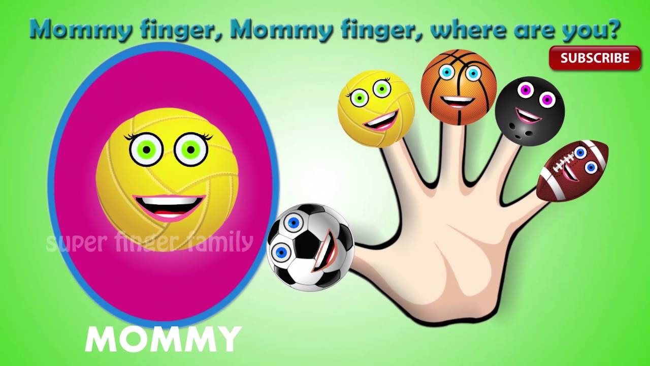 Balls Finger Family | Balls for Children to Play | Foot Ball Rugby ...
