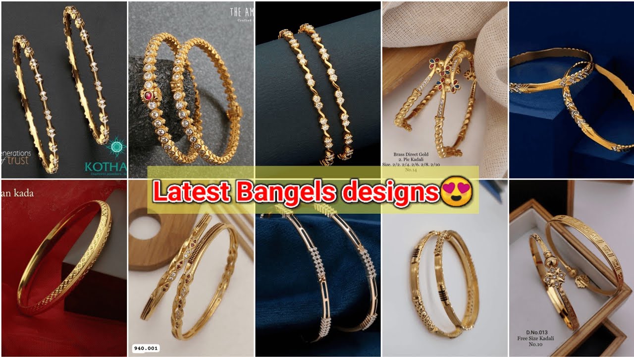 gold bangles designs daily wear/gold bangels designs/latest bangels ...
