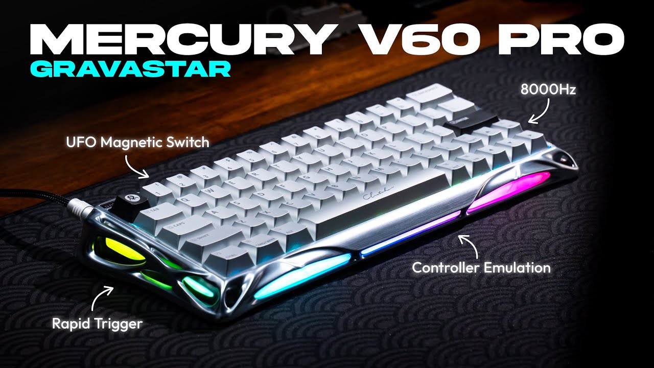 Coolest HE Keyboard So Far - GravaStar Mercury V60 Pro Gaming Review ...