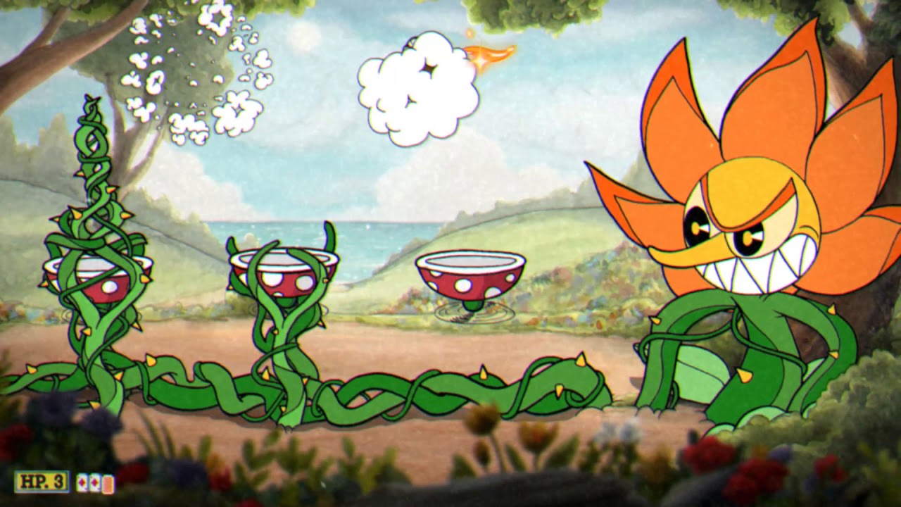 Cuphead Boss Cagney Carnation (Flower) Expert S Rank - YouTube