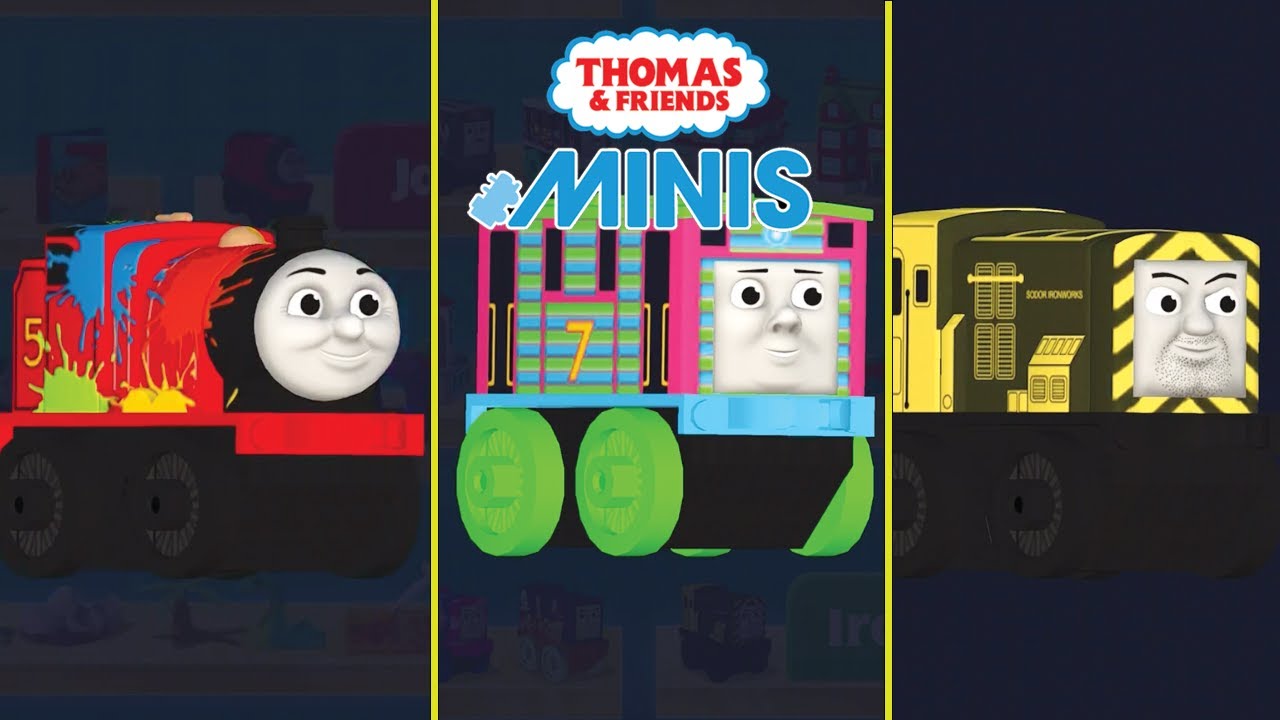 All Neon Engine with James, Toby and Iron Bert ! -⭐Thomas & Friends ...