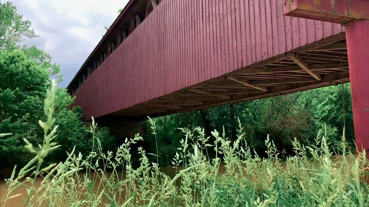 1800s Historic Cemetery Thru a COVERED BRIDGE | Graveyard Exploration ...